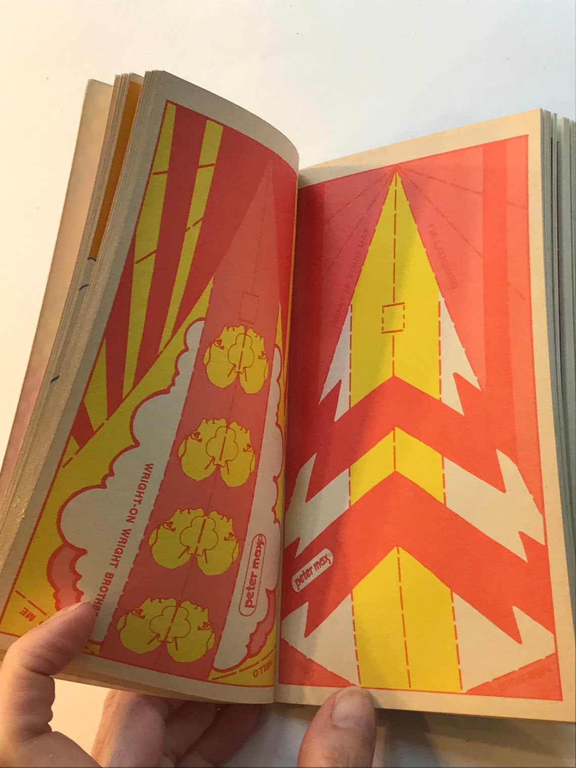 Peter Max Paper Airplane Book 1971 33 Flying Planes To Make | Etsy