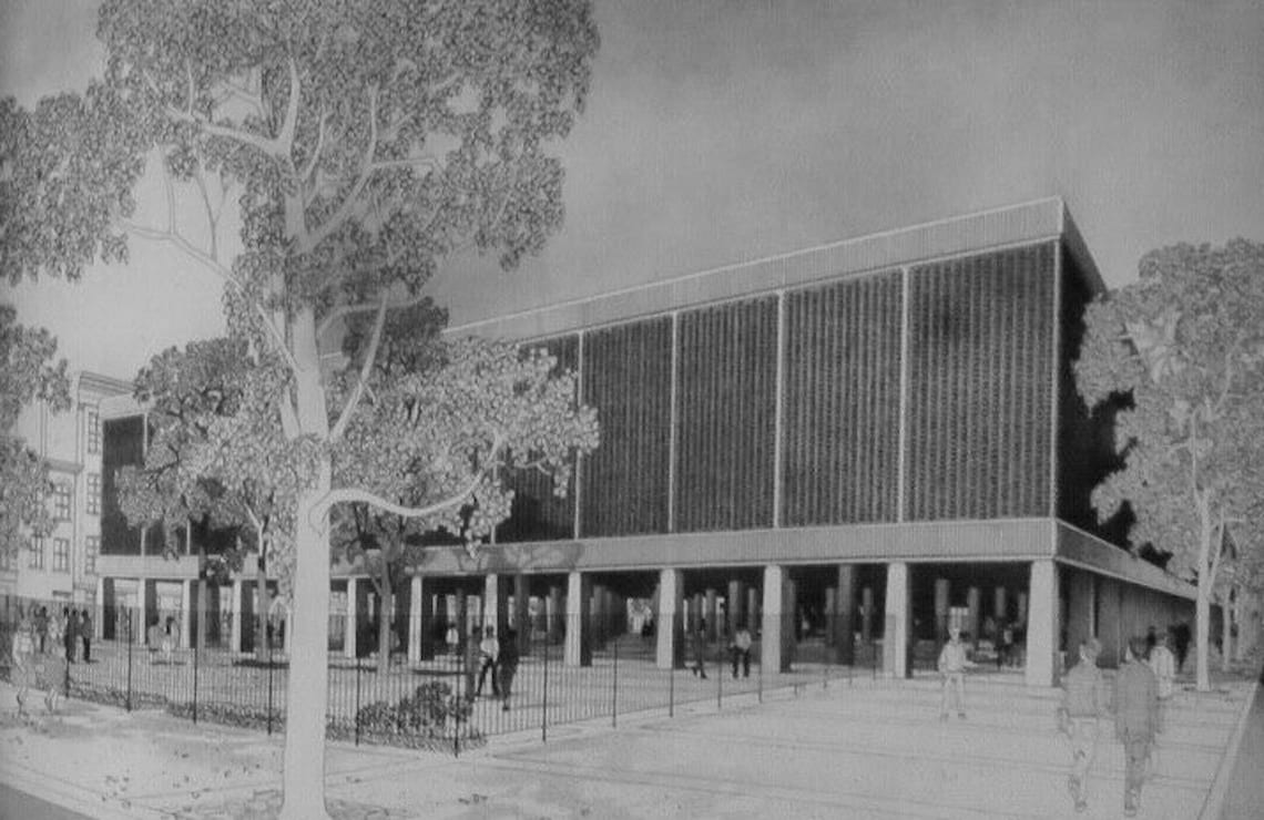 Helmut Jacoby Architectural Drawings Claudius Coulin 1966 mid | Etsy