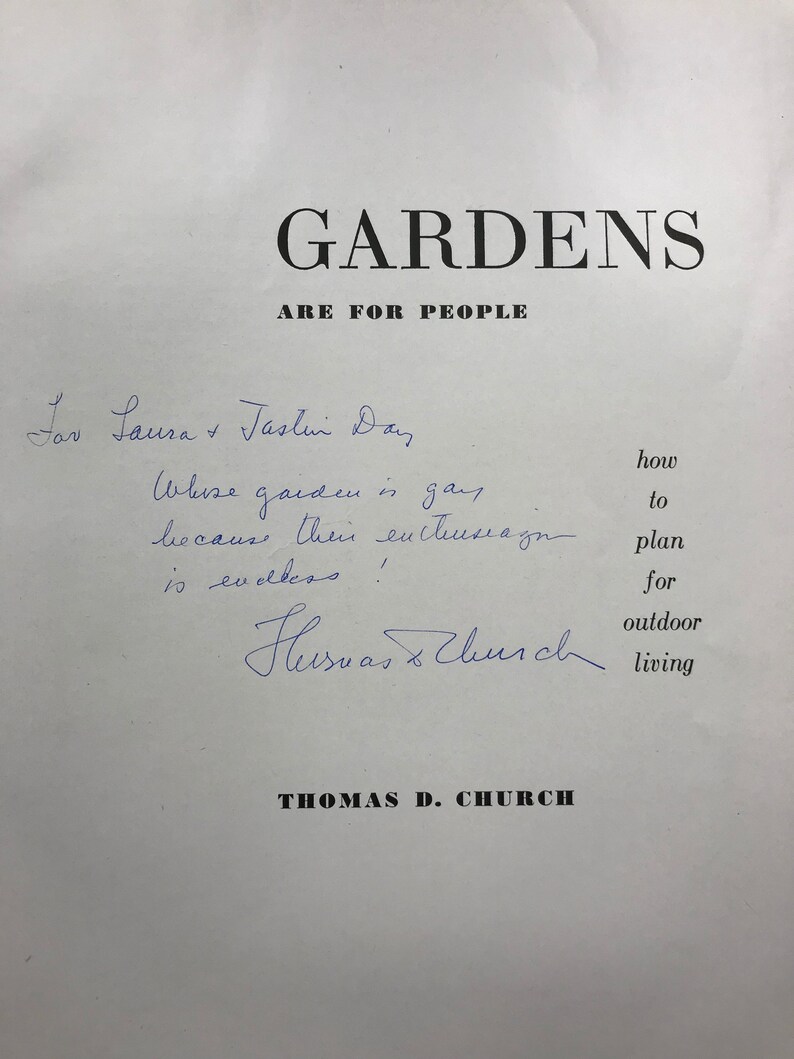Gardens Are for People Thomas Church 1955 Mid Century Modern ...