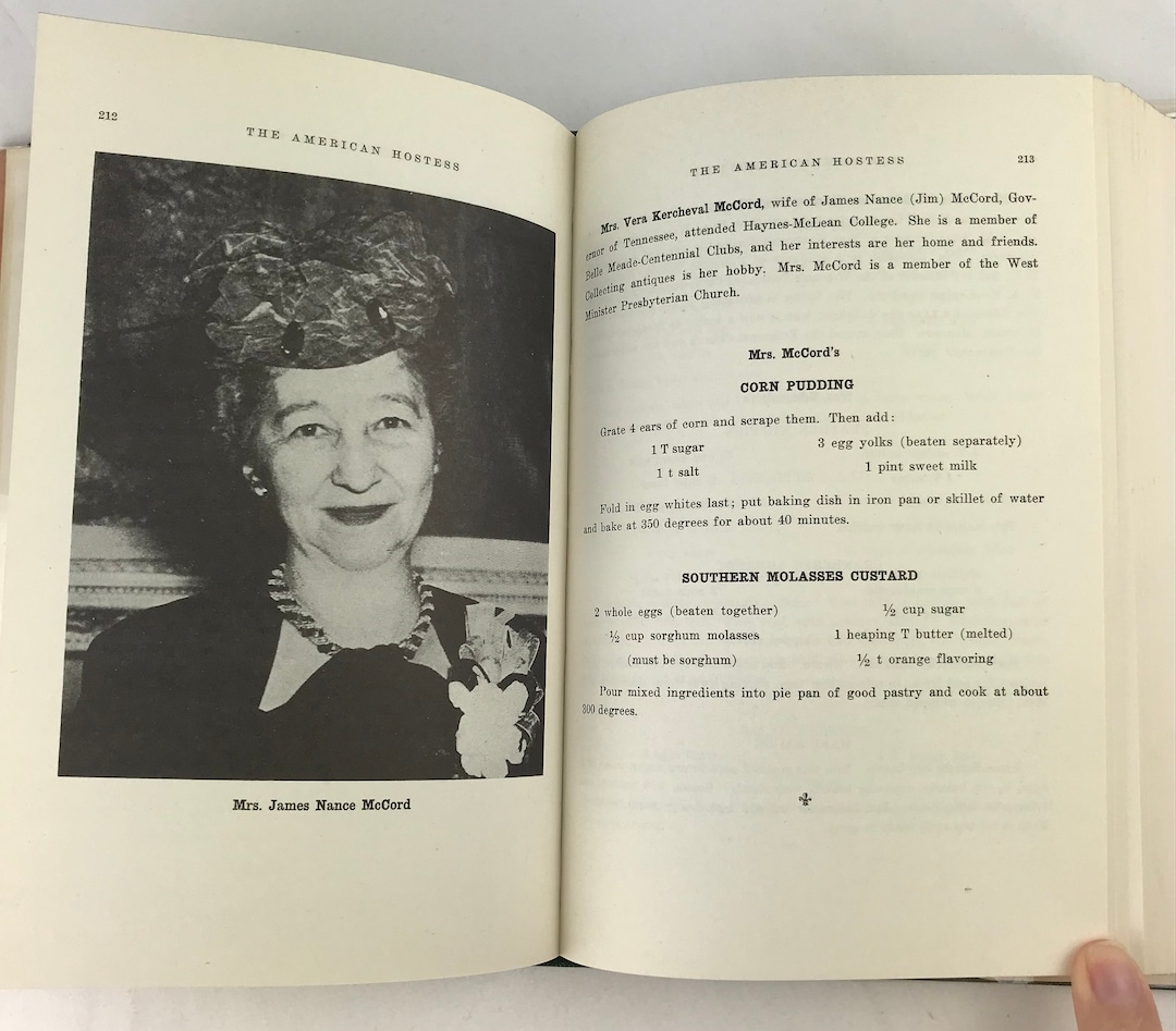 The American Hostess Cook Book 1949 Ida Lee Dunne Vintage 1940s ...