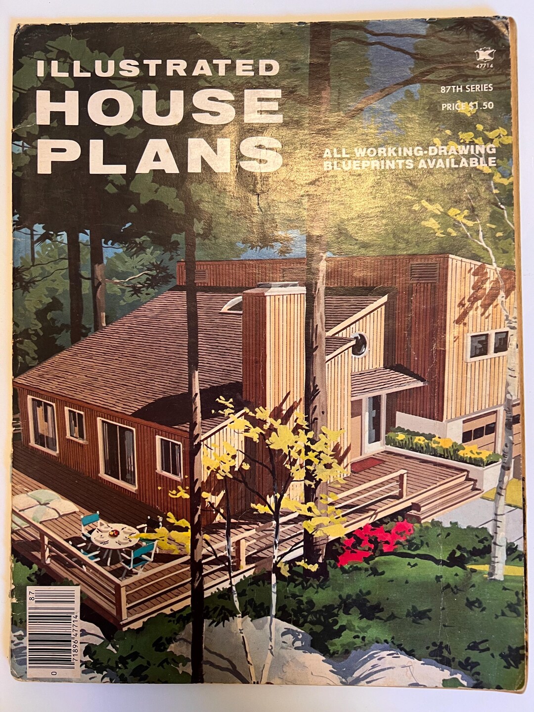 Illustrated House Plans Vintage Home Plans Book Mid Century Modern ...