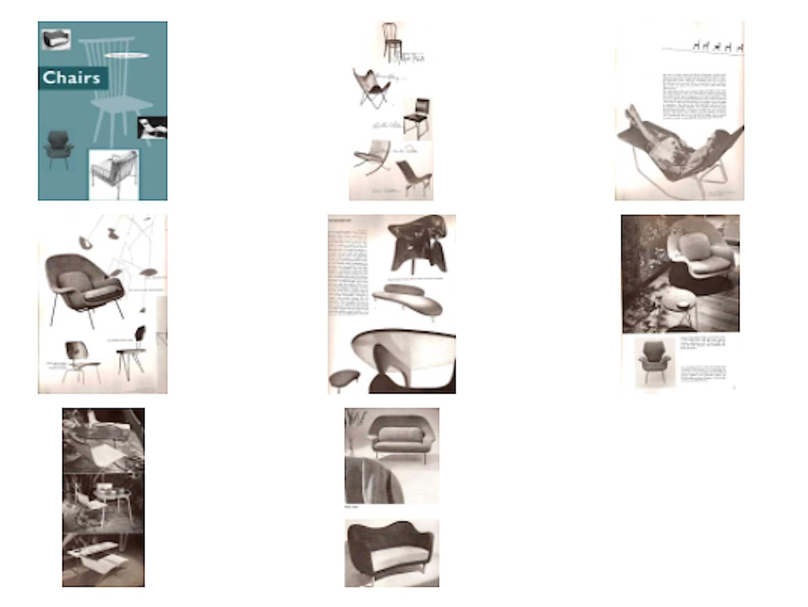 Chairs. 20th Century: Landmarks in Design Volume 3 George - Etsy