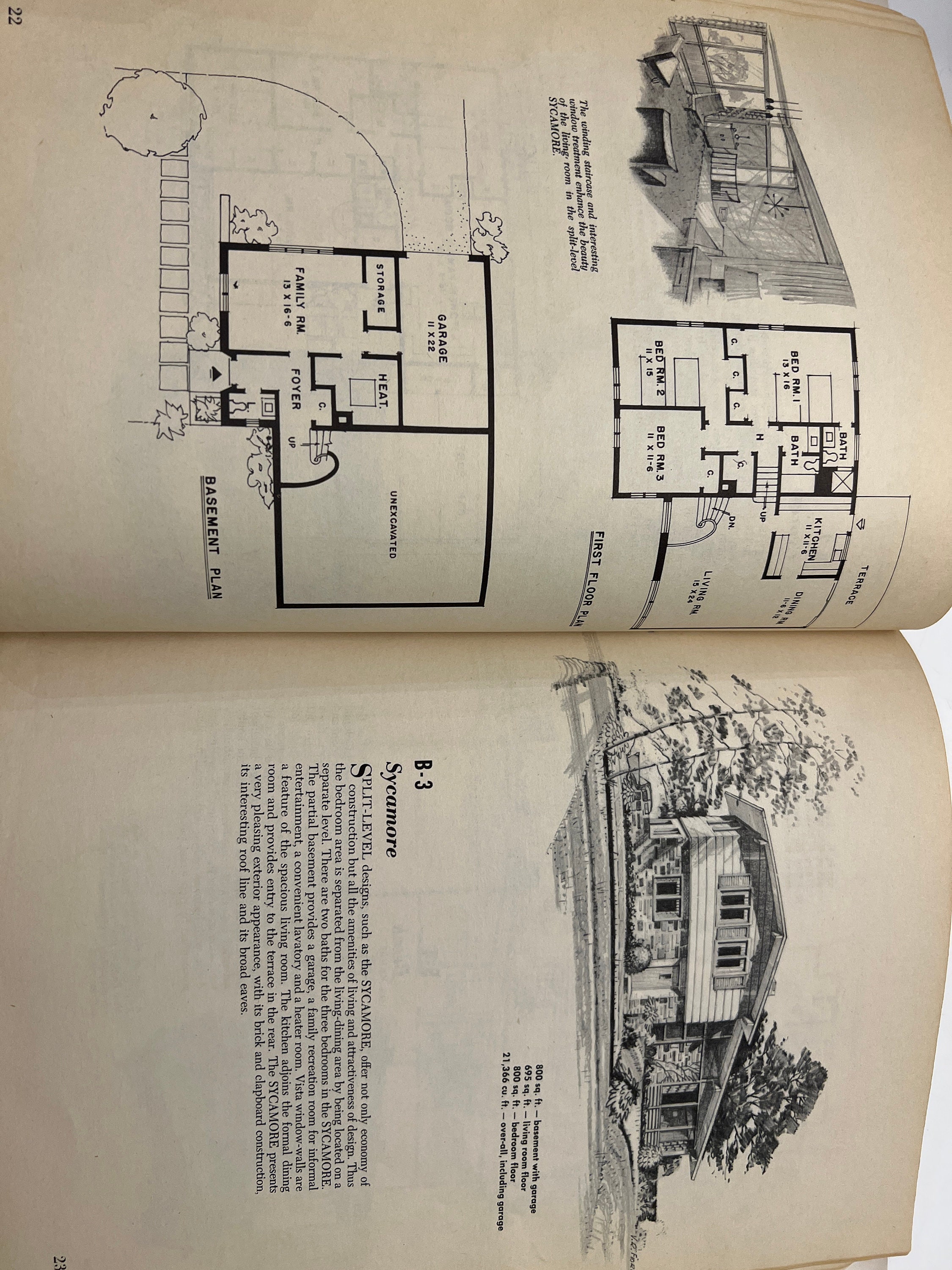 Your New Home 1957 Vintage Mid Century House Plans Book Ranch Split ...