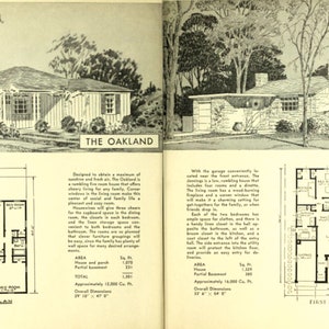 House-of-the-month Book of Small Houses Harold E. Group 1946 Vintage ...