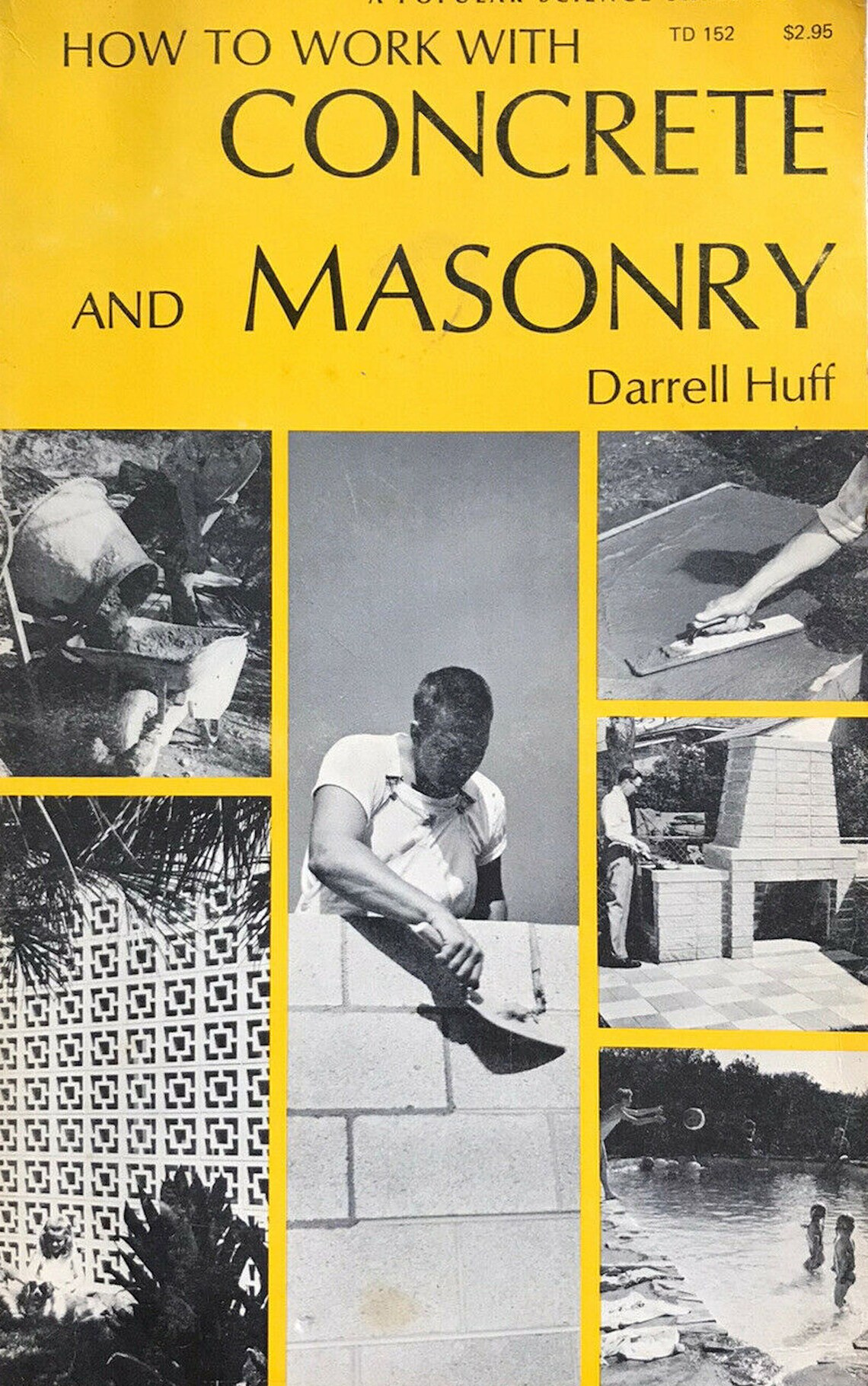 How to Work With Concrete and Masonry Darrell Huff 1968 mid | Etsy