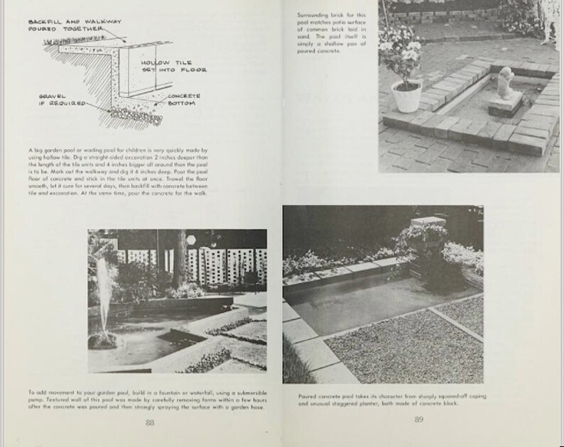How to Work With Concrete and Masonry Darrell Huff 1968 Mid - Etsy