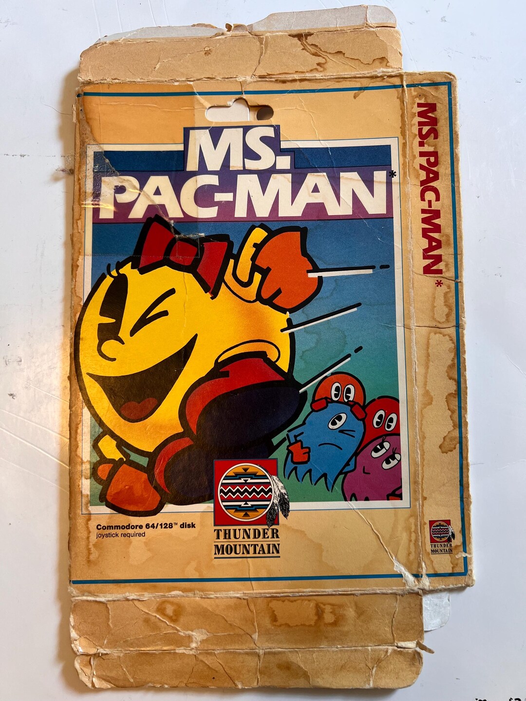 Vintage Box for Ms. Pac-man Commodore 64 Video Game 1983 Namco No Game ...