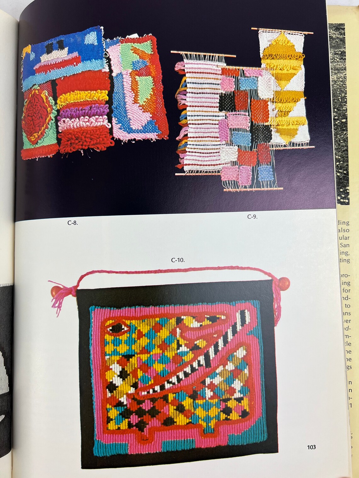 Weaving is Fun Jean Wilson 1971 Guide Yarn Basket Cloth Tapestry Mid ...