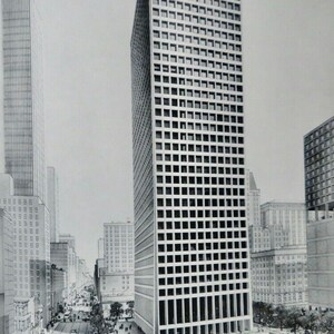 Helmut Jacoby Architectural Drawings Claudius Coulin 1966 Mid Century ...