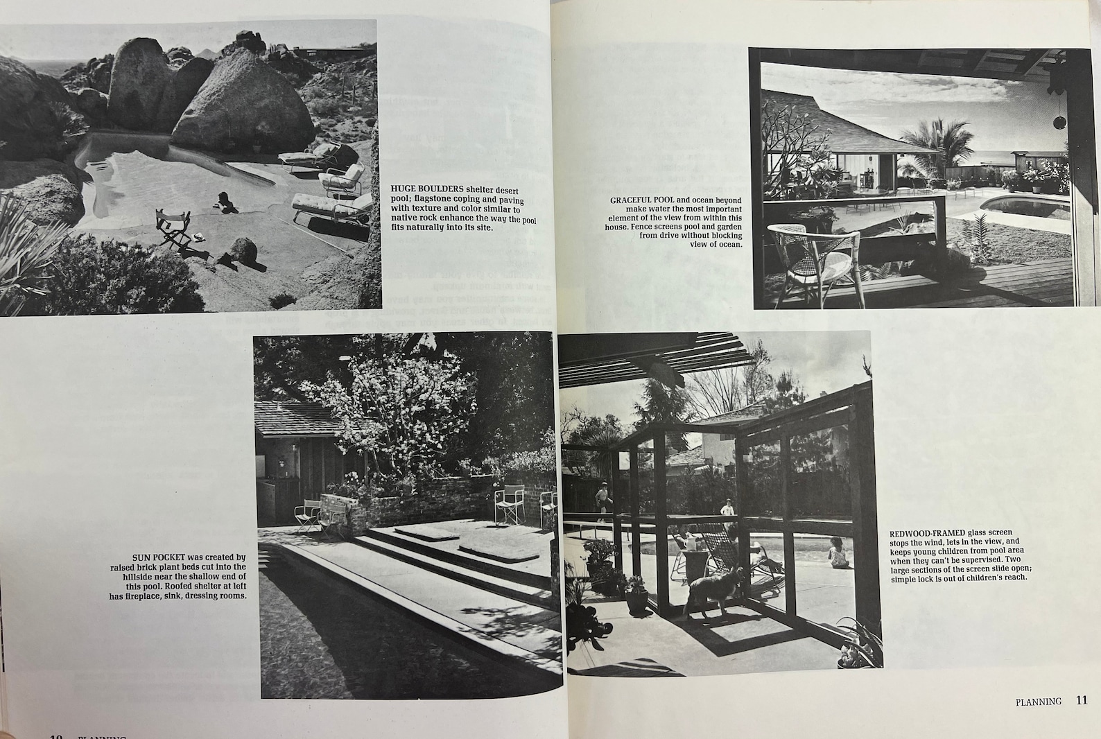 Sunset Swimming Pools 1970 Design Landscape Maintenance Vintage Mid ...