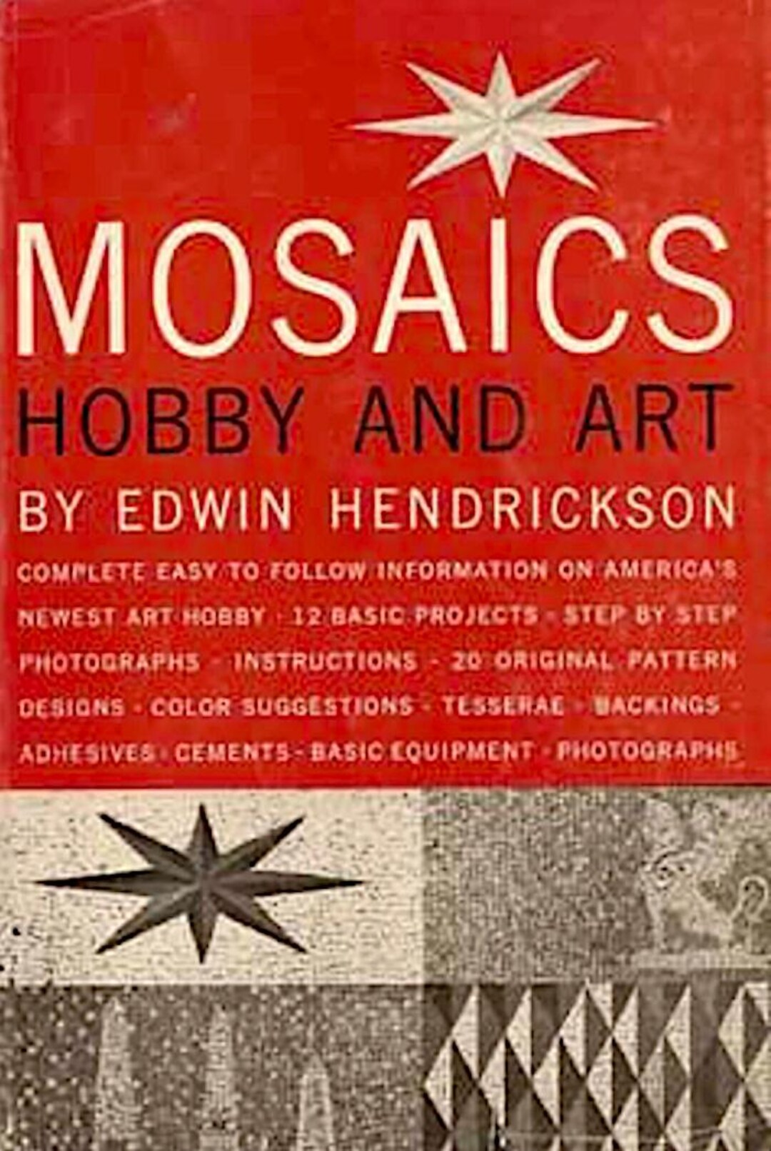 Mosaics Hobby and Art Edwin Hendrickson 1957 MID CENTURY MODERN Mosaic ...