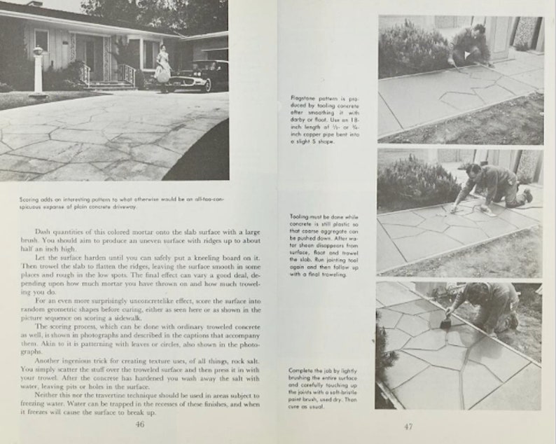How to Work With Concrete and Masonry Darrell Huff 1976 Mid | Etsy