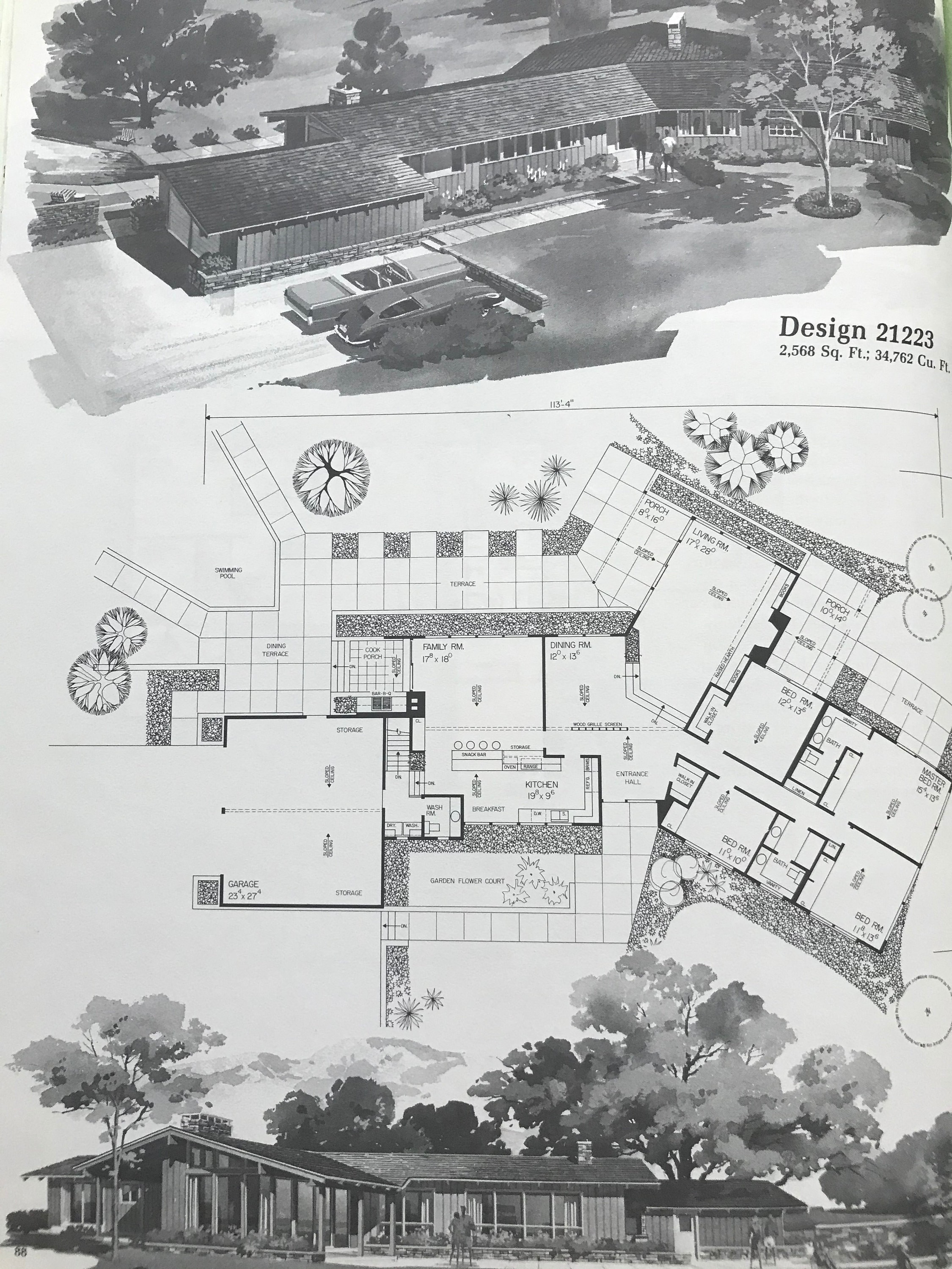 Mid Century Modern Ranch House Plans