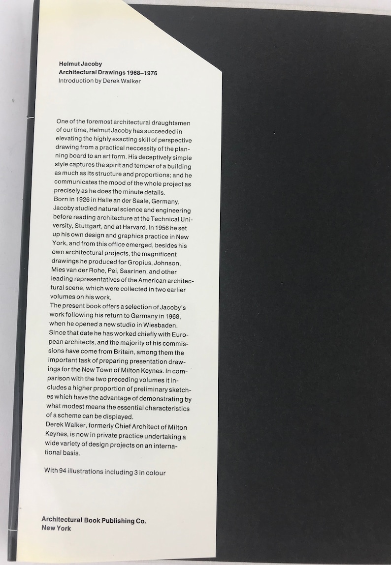 Architectural Drawings 1968-1976 Helmut Jacoby Mid Century - Etsy