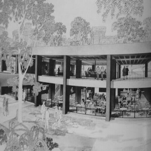 Helmut Jacoby Architectural Drawings Claudius Coulin 1966 Mid Century ...