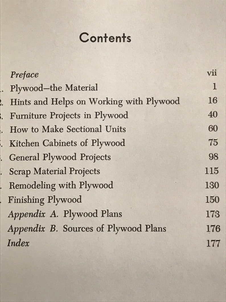 Plywood Projects for the Home Craftsman Robert Scharff 1951 - Etsy