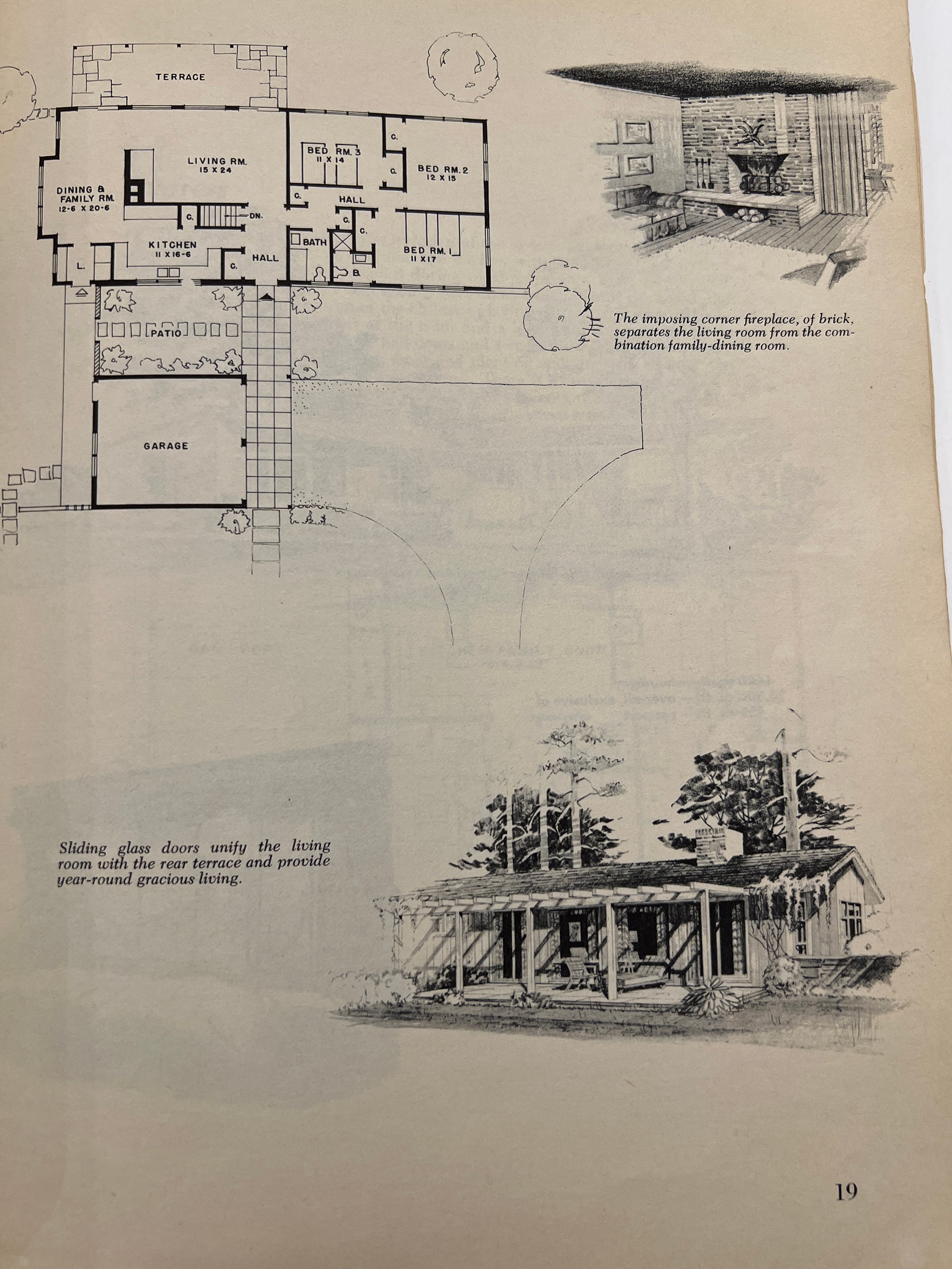 Your New Home 1957 Vintage Mid Century House Plans Book Ranch Split ...