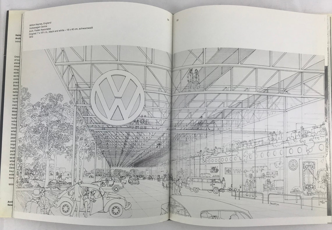 Architectural Drawings 1968-1976 Helmut Jacoby Mid Century - Etsy