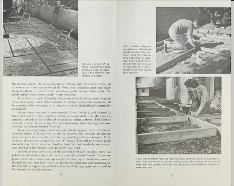How to Work With Concrete and Masonry Darrell Huff 1976 Mid | Etsy