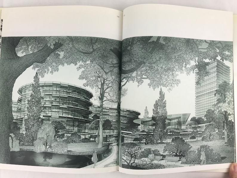 Architectural Drawings 1968-1976 Helmut Jacoby Mid Century - Etsy Sweden