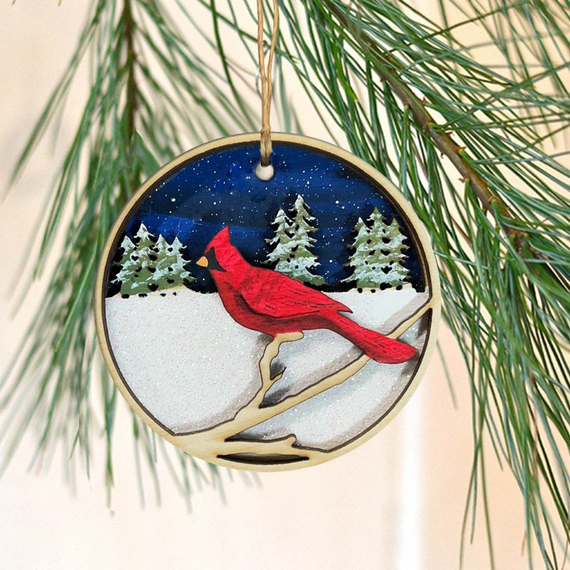 Cardinal Ornament - Etsy