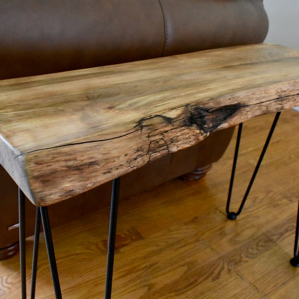Live Edge End Table - Etsy