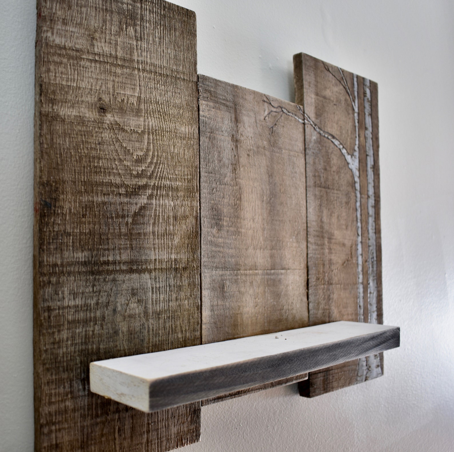 Personalized Reclaimed Wood Pallet Shelf Custom Wood Shelf | Etsy