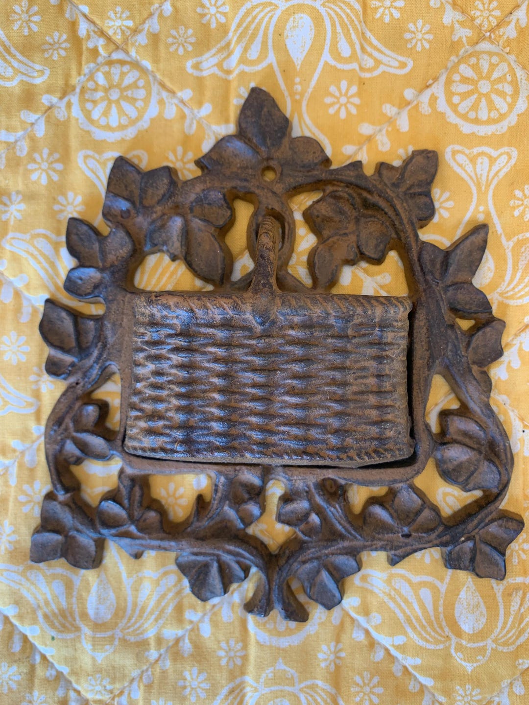 Vintage Cast Iron Match Box Holder 1950's - Etsy