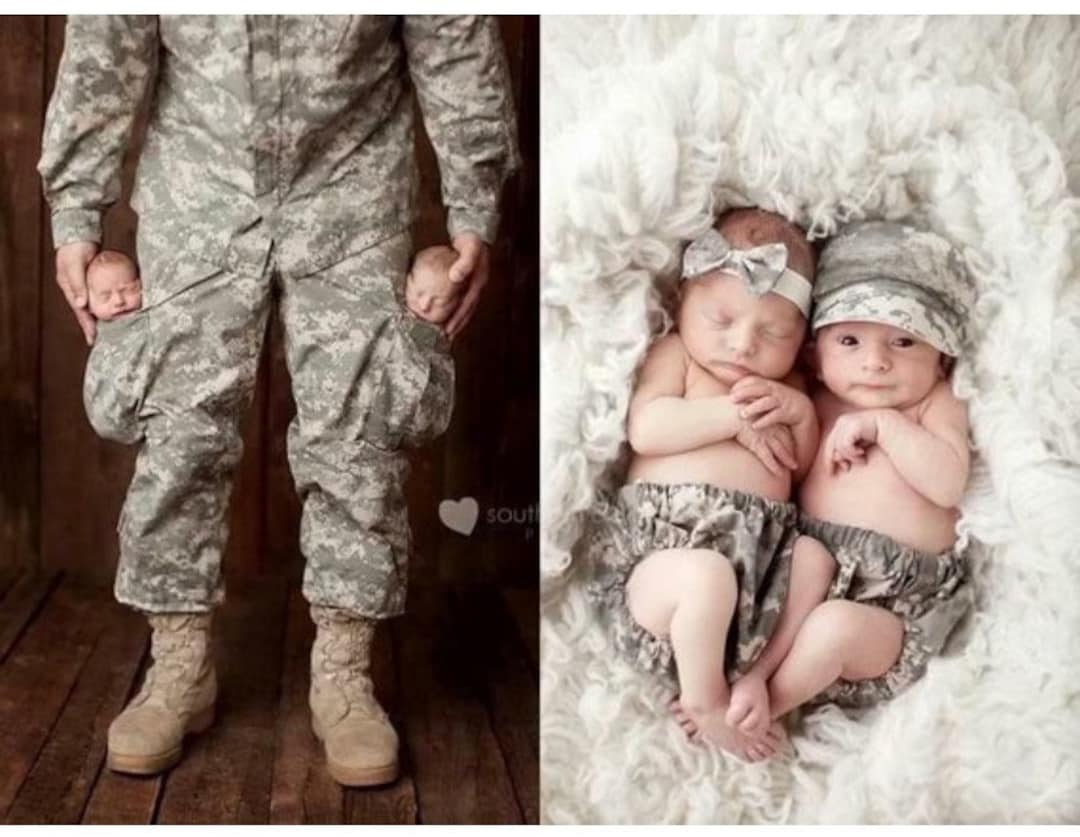 Military Inspired Diaper Cover & Cap Set - All Branches of Service - Etsy
