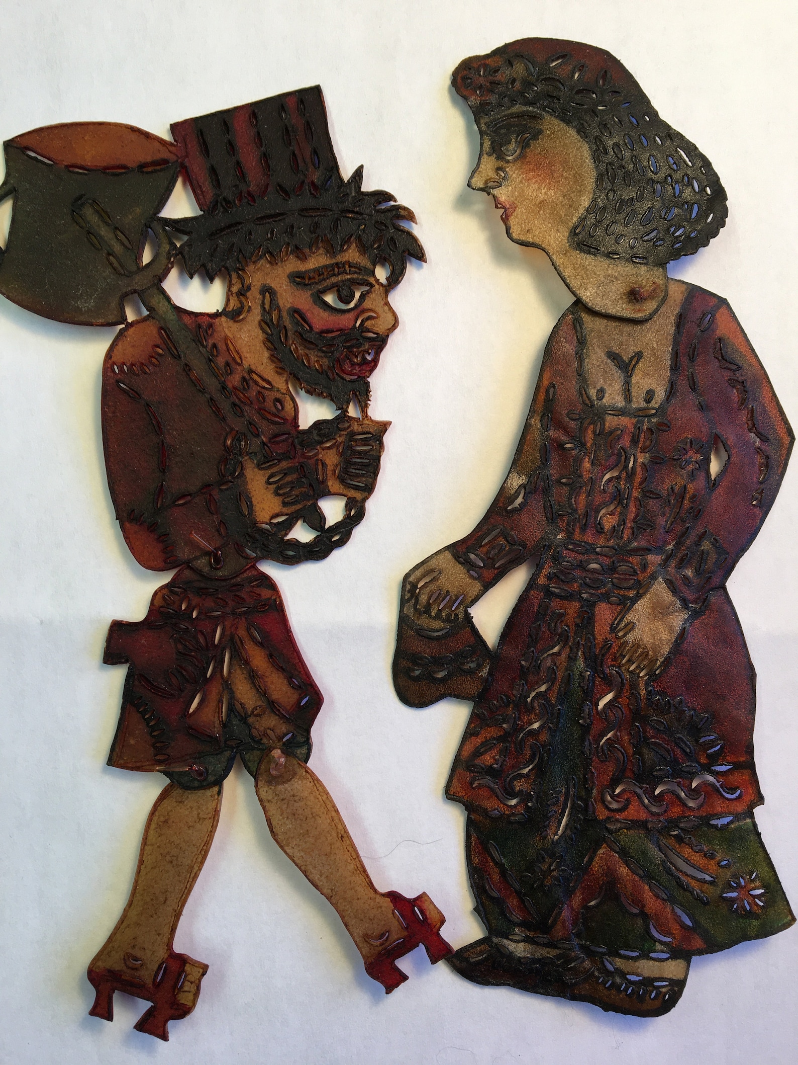2 Vintage Shadow Puppets From Traditional Turkish Shadow - Etsy