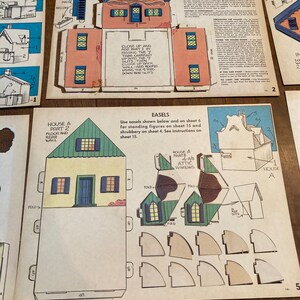 1940s Christmas Village Punch Out and Build Set Vintage Wallis Rigby ...