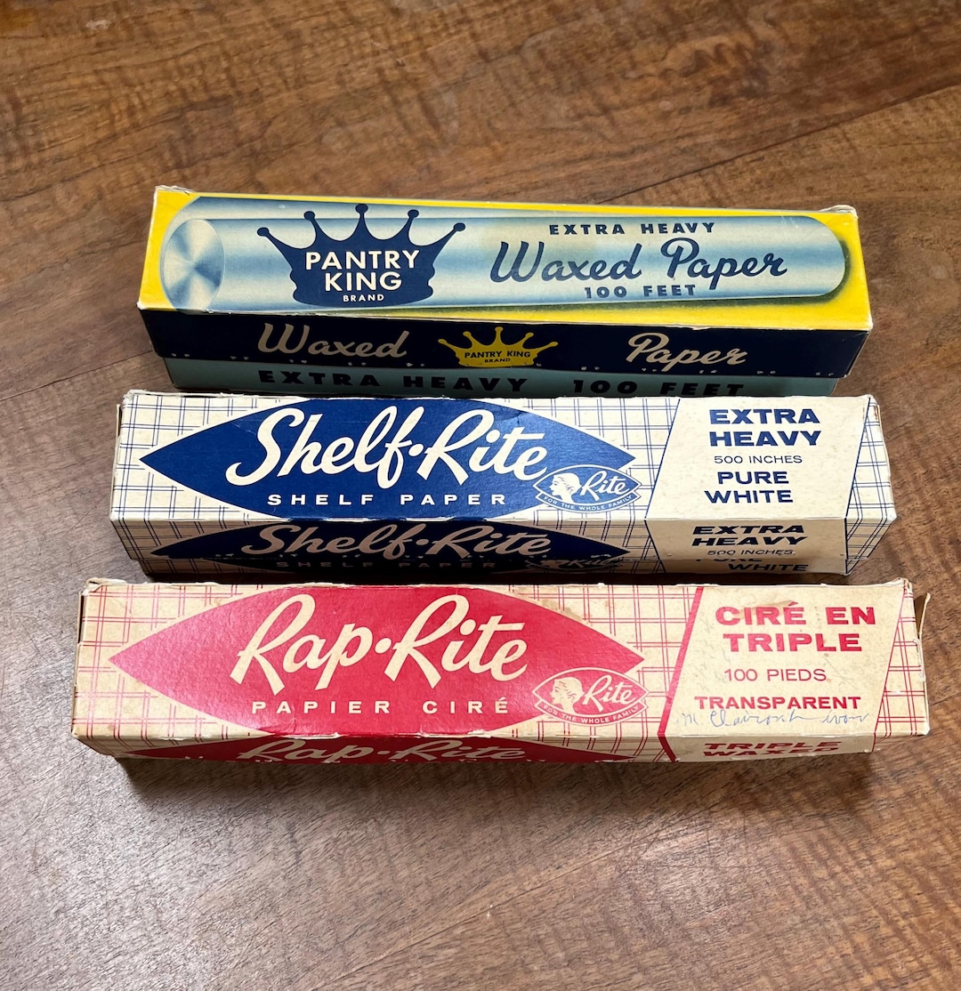 Vintage 1950s Waxed Paper, Shelf Paper Boxes - Sold Separately - Pantry ...