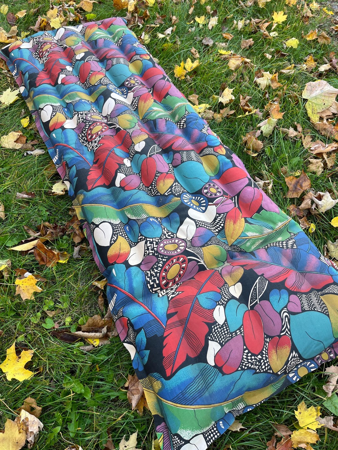 Vintage 1970s Pool Floatie Raft - Inflatable Pool Raft With Psychedelic ...