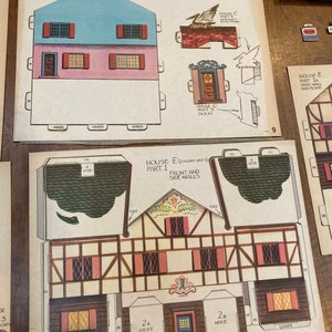 1940s Christmas Village Punch Out and Build Set Vintage Wallis Rigby ...