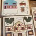 1940s Christmas Village Punch Out and Build Set Vintage Wallis Rigby ...