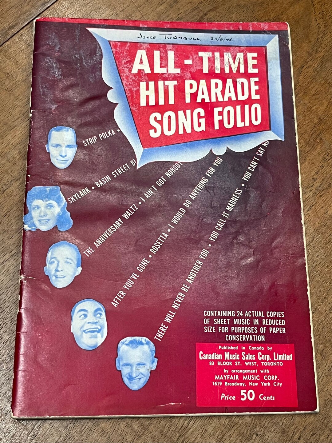 1943 All-time Hit Parade Song Folio - Etsy