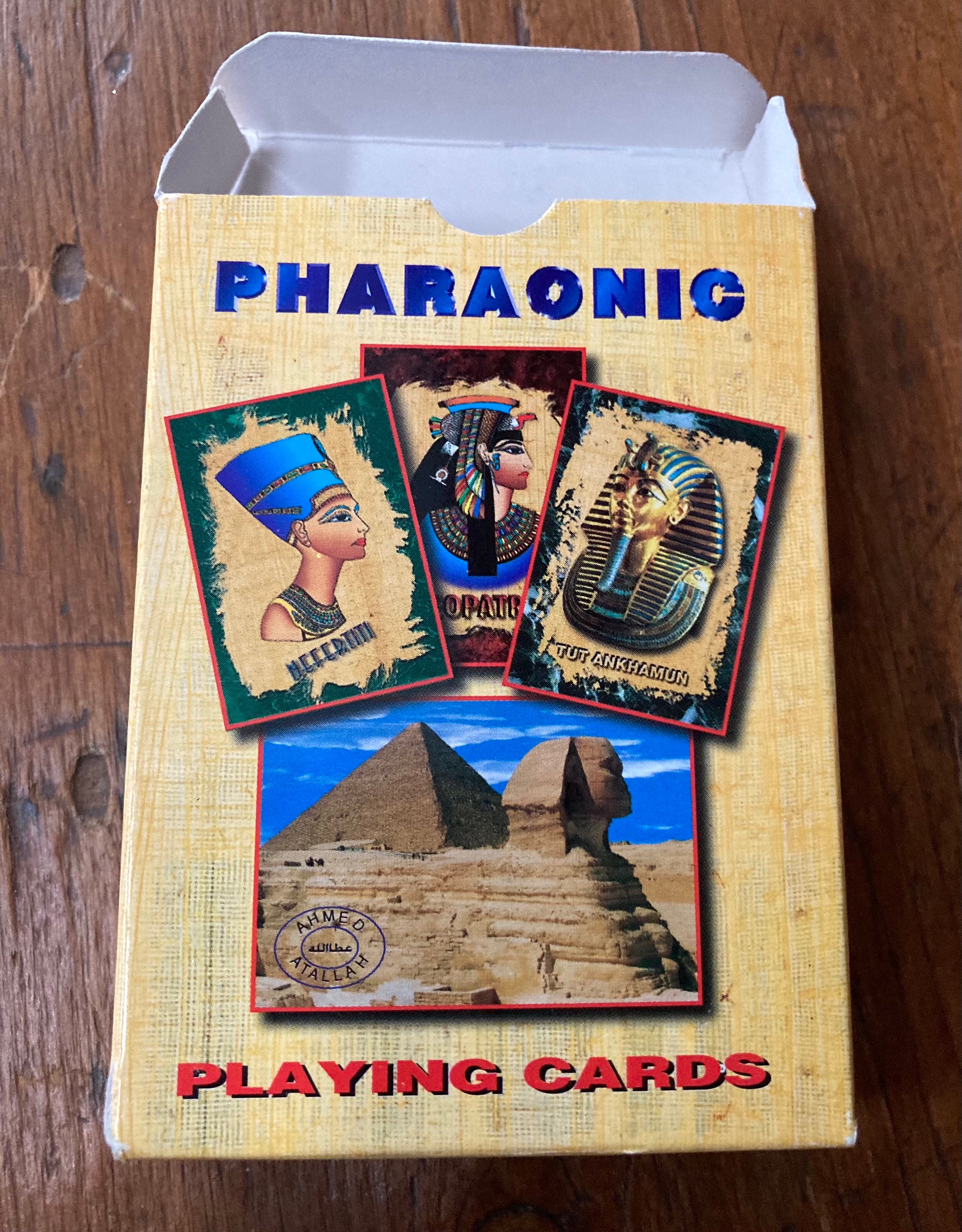 Pharaonic cards Souvenir of Egypt playing cards new old | Etsy