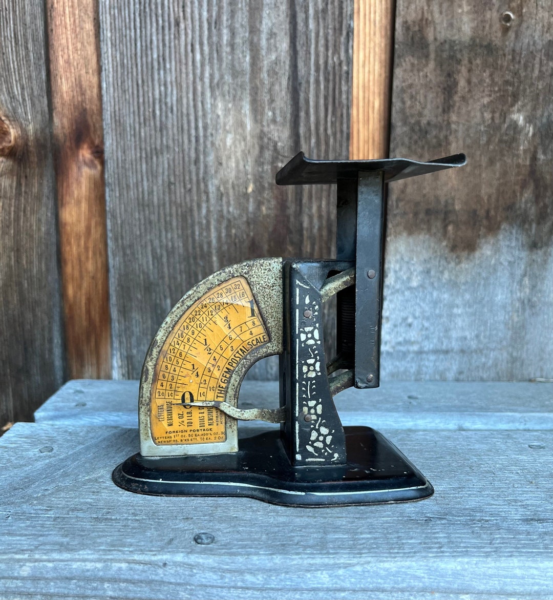 Antique Postal Scale Tole Painted Gem Postal Scale by Triner - Etsy