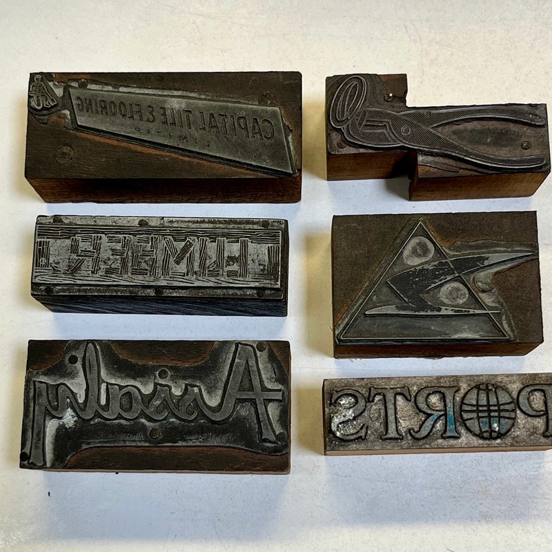 Letterpress Blocks - Etsy
