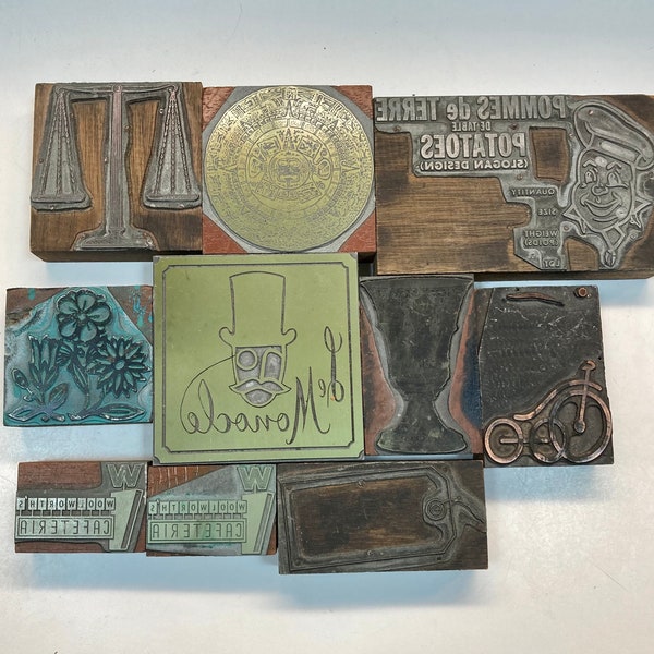 Letterpress Blocks - Etsy