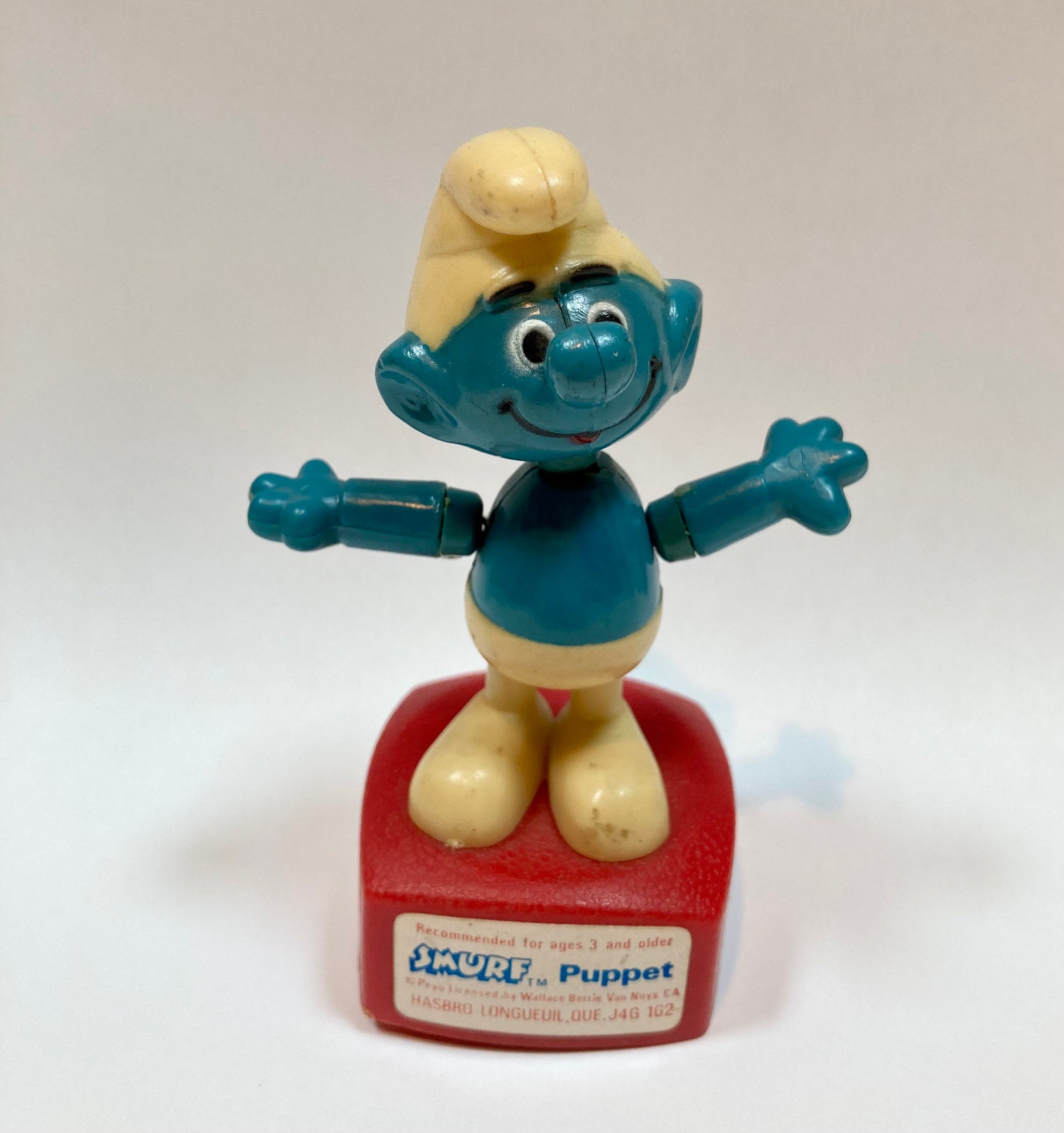 Vintage Animal Push Puppets 1970s Made in Hong Kong Plastic | Etsy