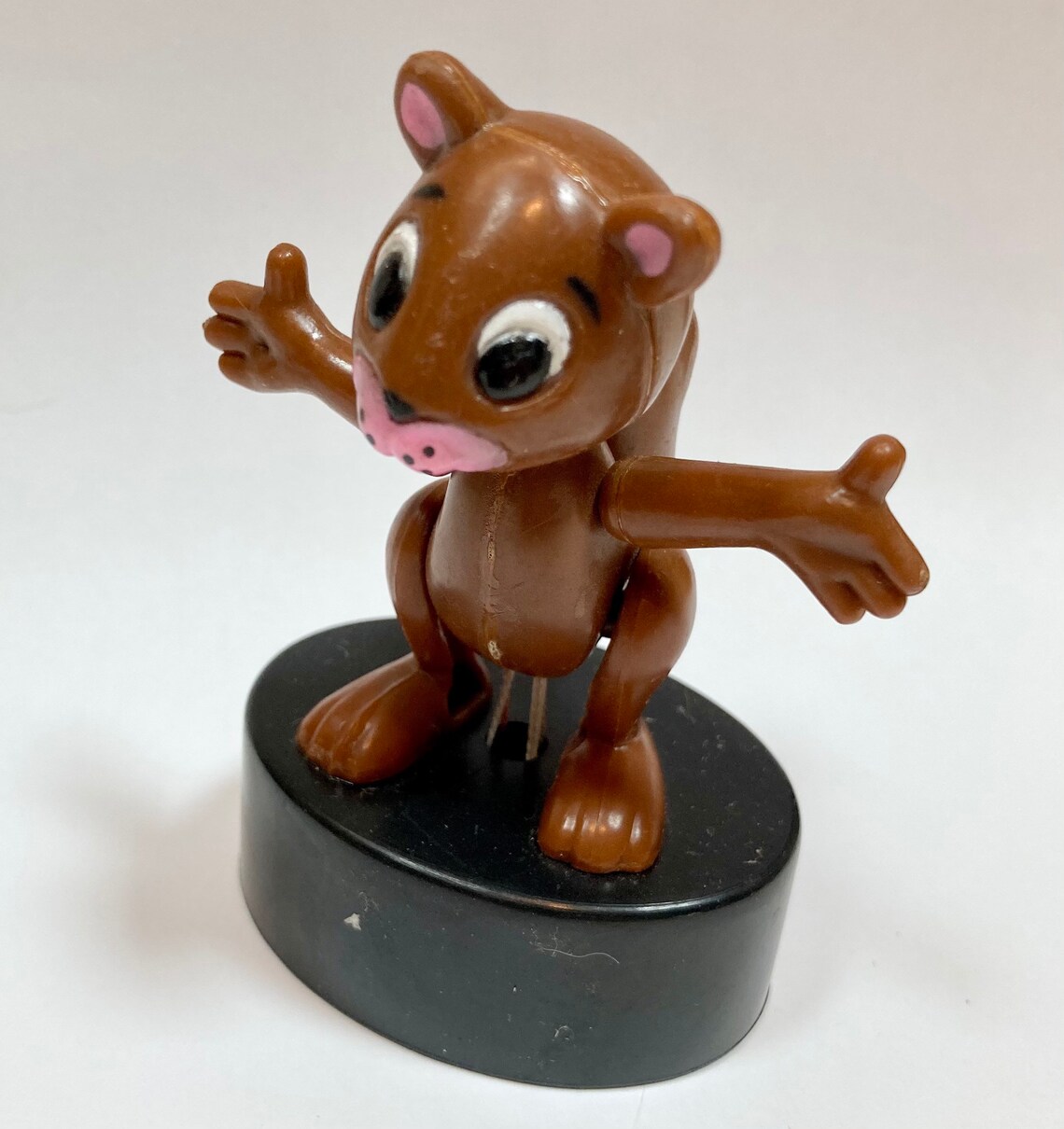 Vintage Animal Push Puppets 1970s Made in Hong Kong Plastic | Etsy