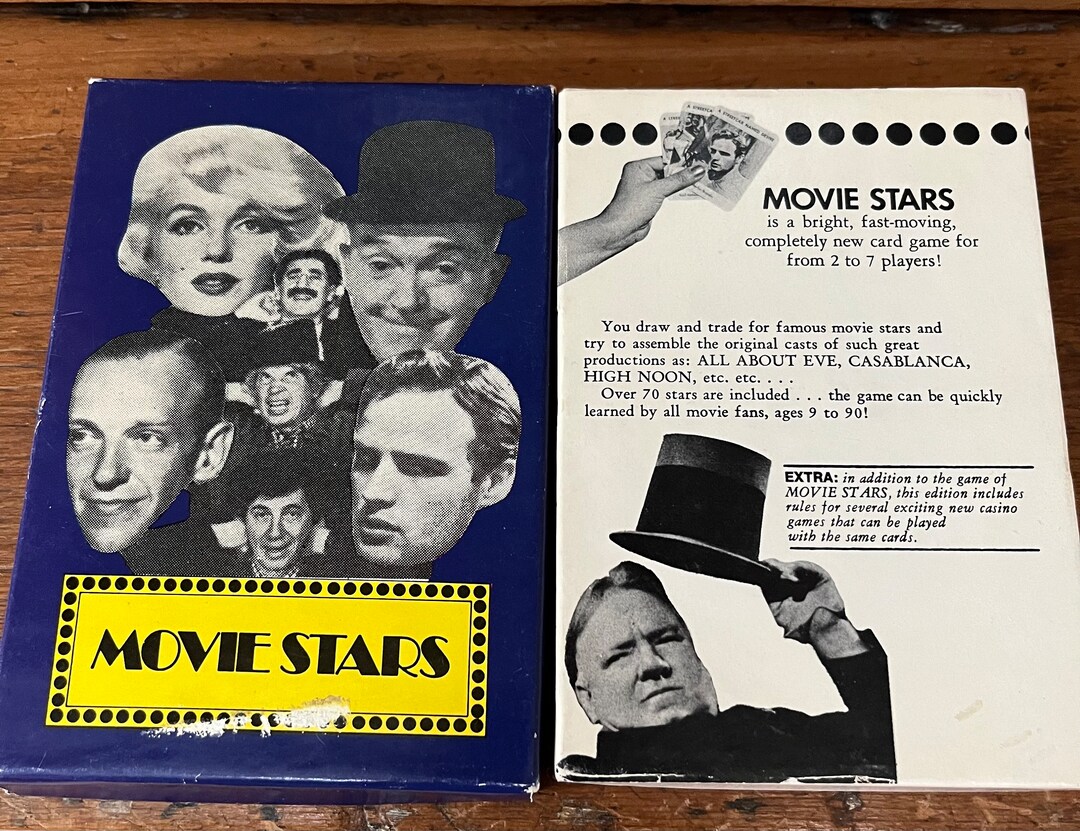 1970 Movie Stars Game - Etsy