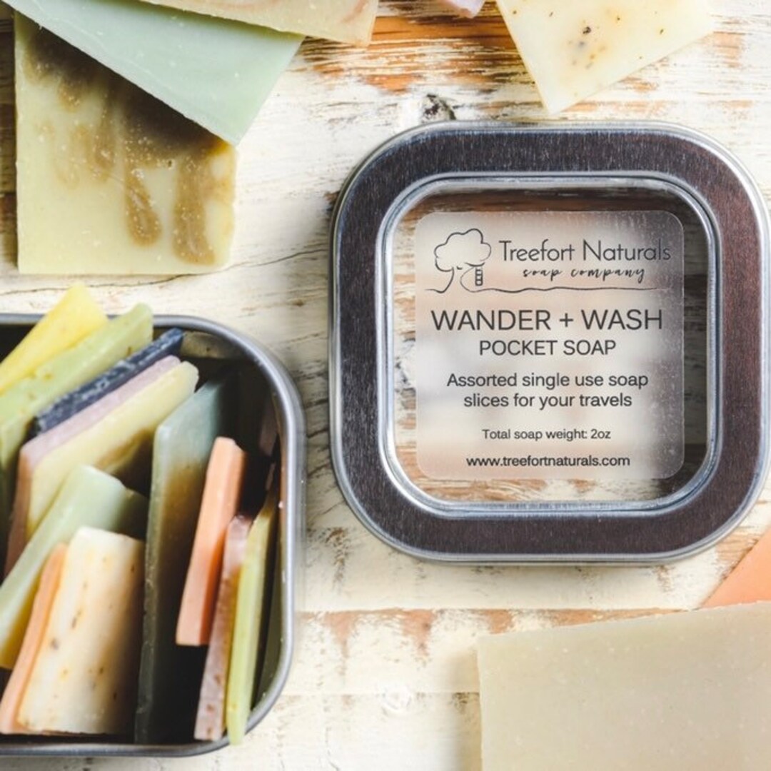 Wander + Wash Pocket Soap Slices: Natural Travel Soap - Etsy