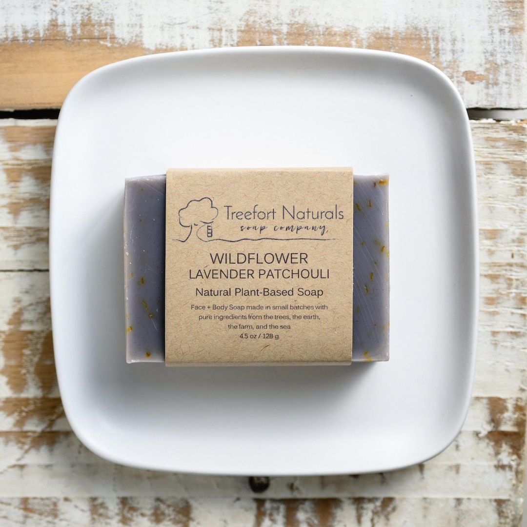 Wildflower Soap - Handmade Cold Process, All Natural, Vegan, Essential ...