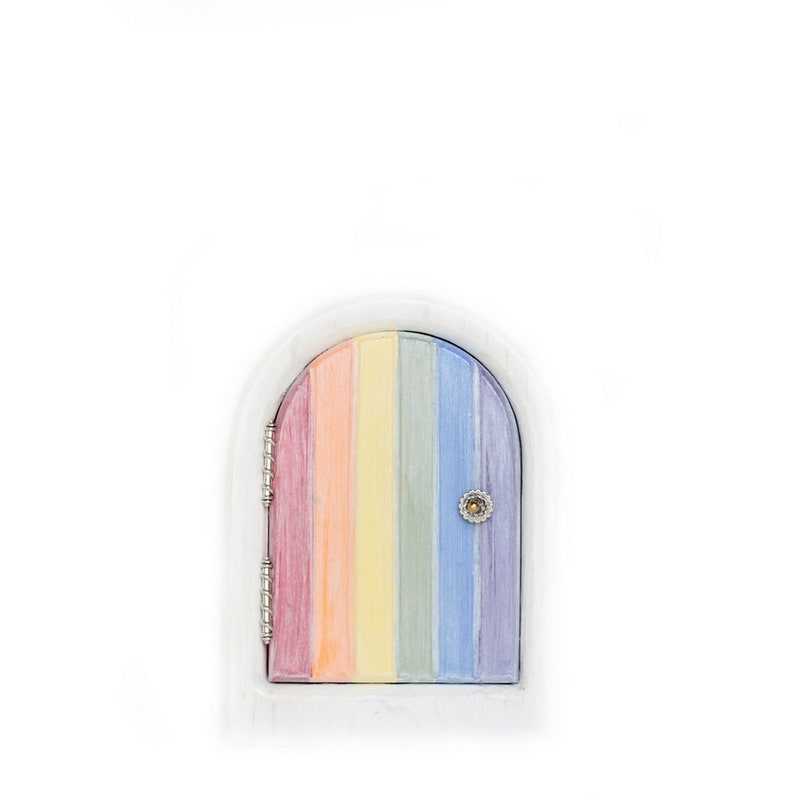 Whimsical Rainbow Fairy Door for Home and Garden - Etsy