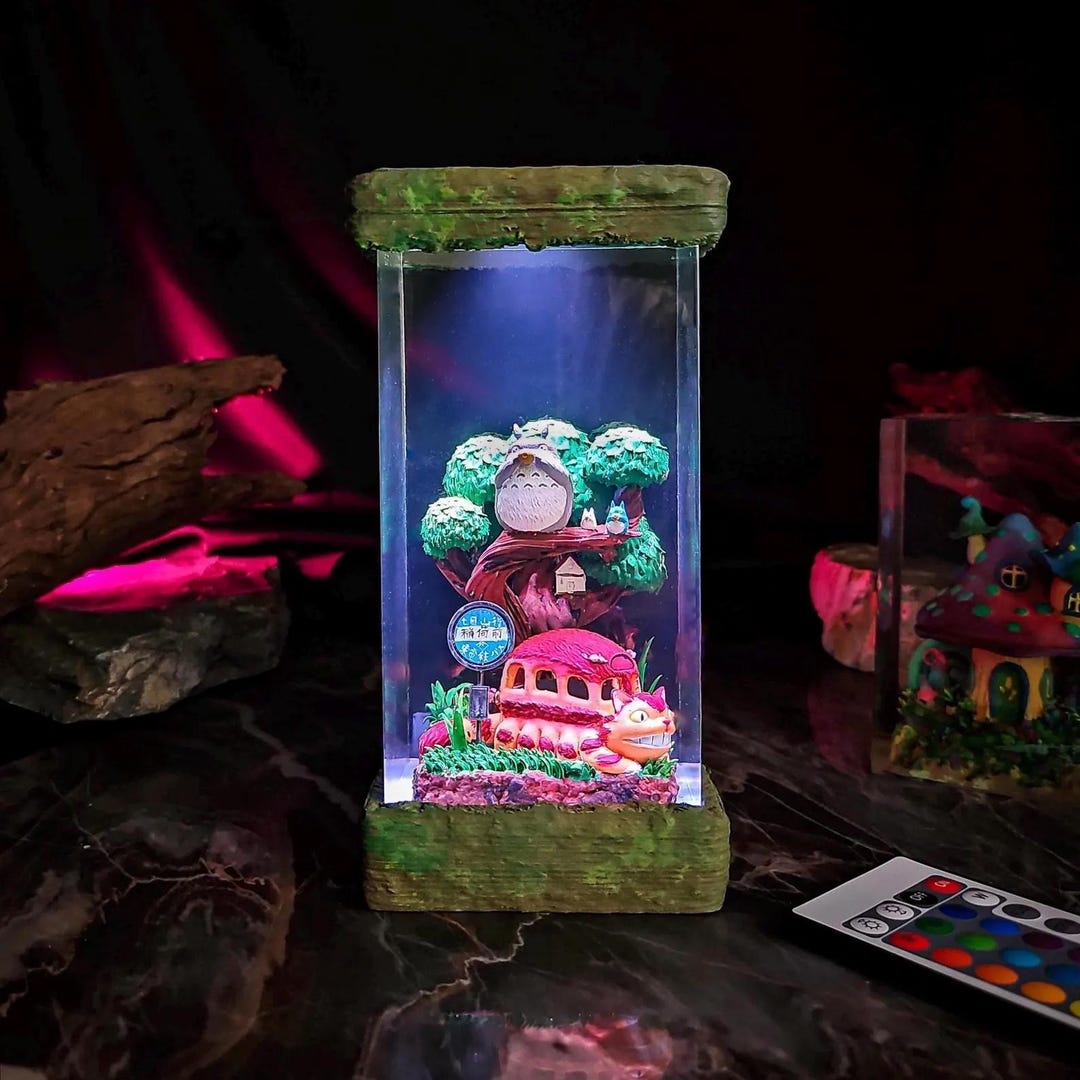 T.ot/or\.o Neig.hbor Ghibli Japanese Custom Resin Lamp, Resin Creations ...