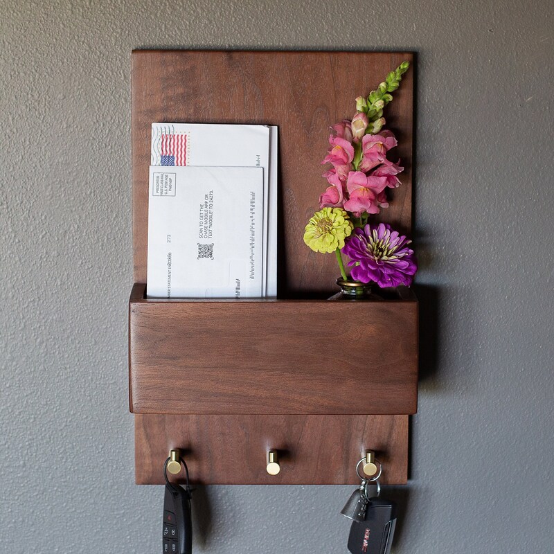 Mail and Key Holder - Etsy