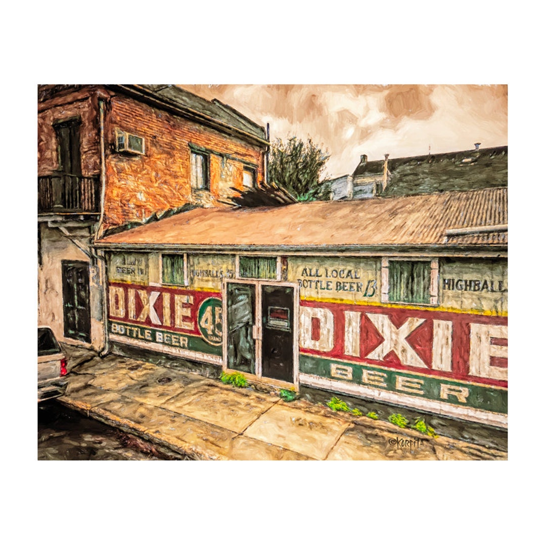 New Orleans Art, Dixie Beer Sign, Bywater Art, New Orleans Bar, Old ...