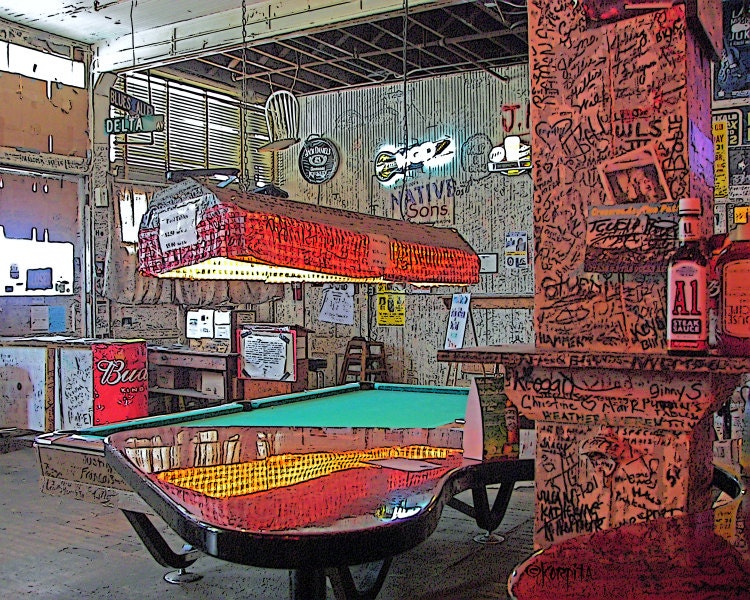 MS Delta Art, Delta Blues Club, Pool Table Art, Graffiti Art, Ground ...